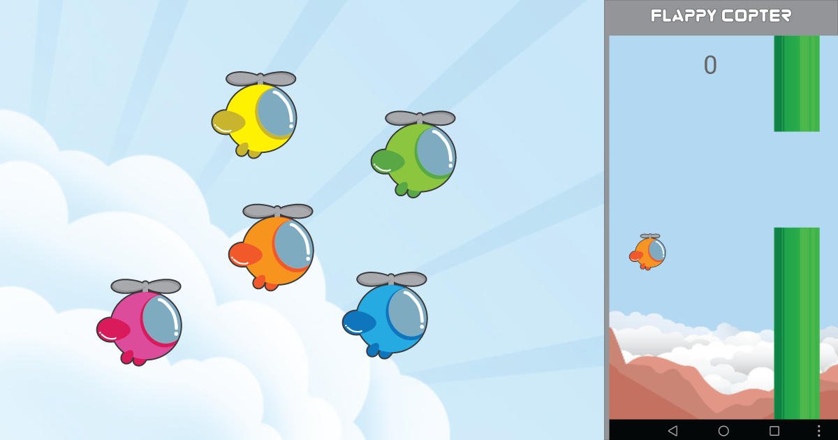 Flappy Copters | 2D 캐릭터 | Unity Asset Store
