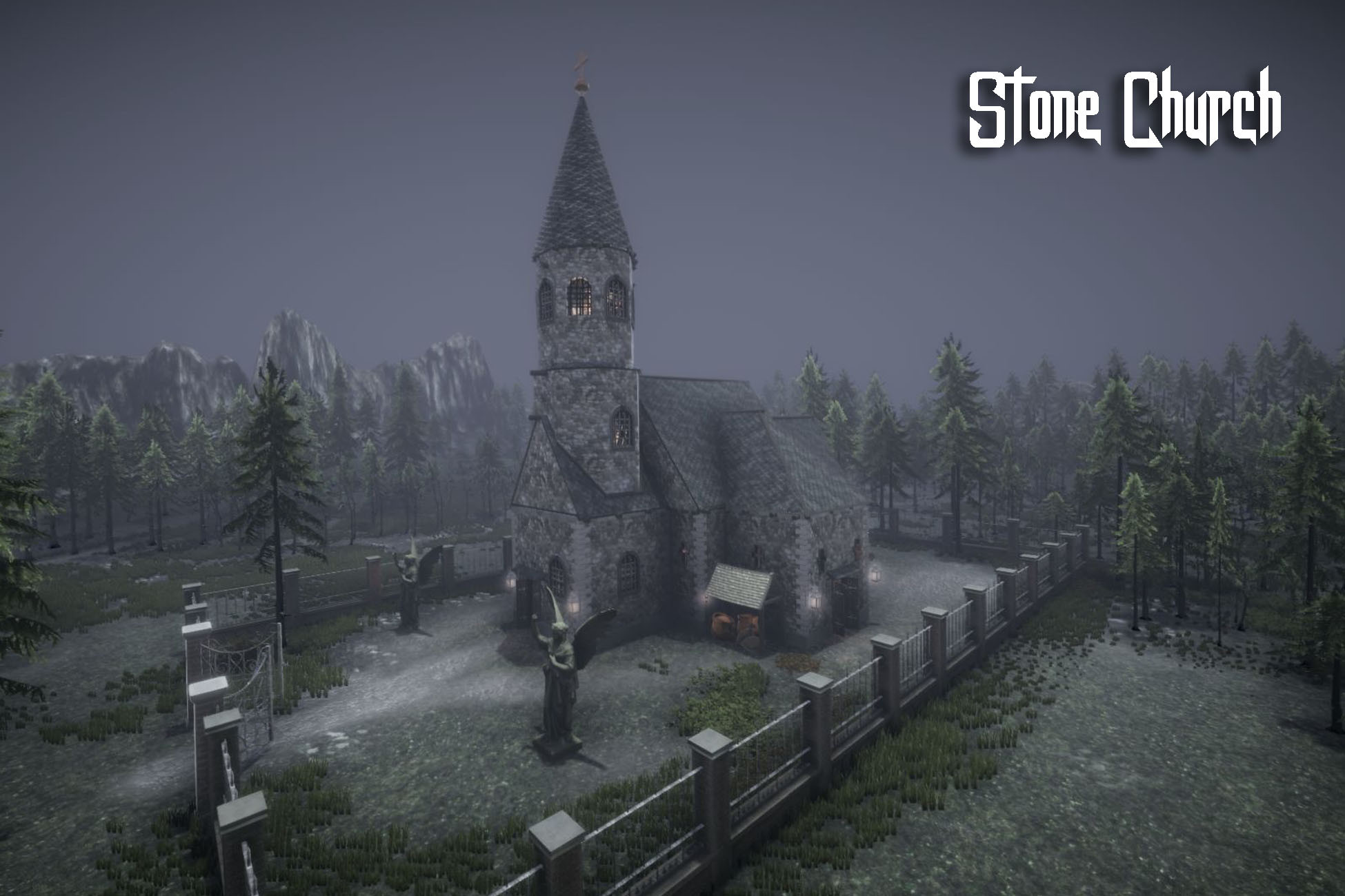 Stone Church | 3D Exterior | Unity Asset Store
