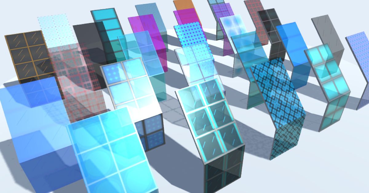 Glass Material Transparent City | 2D Textures & Materials | Unity Asset ...