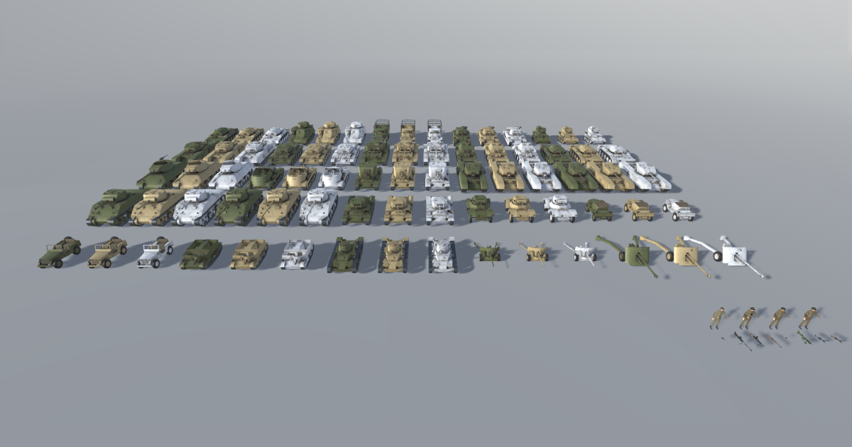 WW2 British Armed Forces | 3D Land | Unity Asset Store