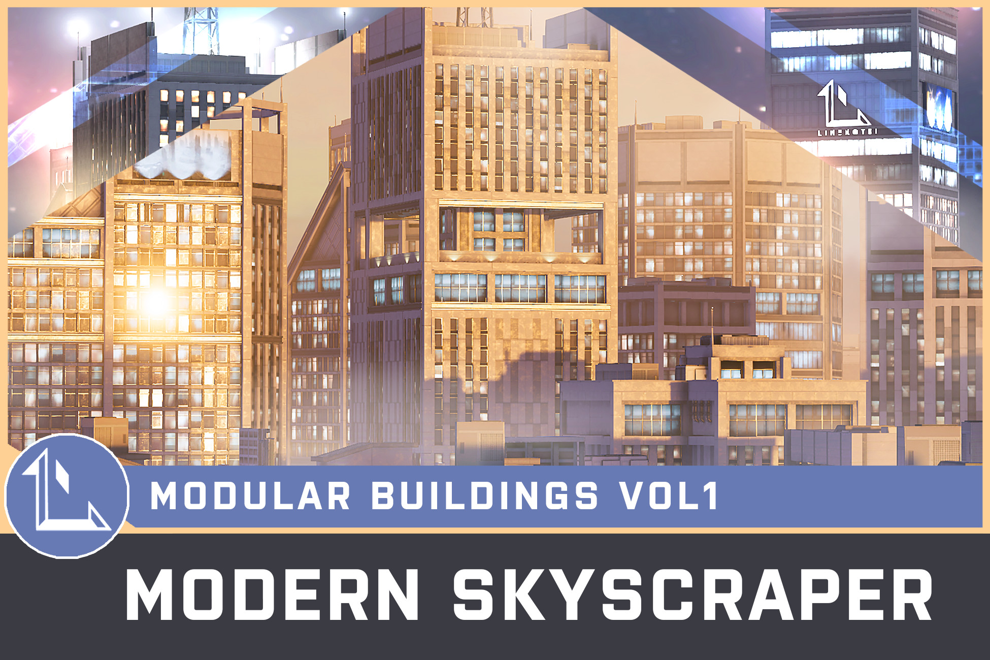 Modular Modern Skyscraper Vol 1 | 3D Urban | Unity Asset Store