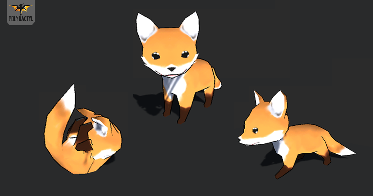 Lowpoly Toon Fox | 3D Characters | Unity Asset Store