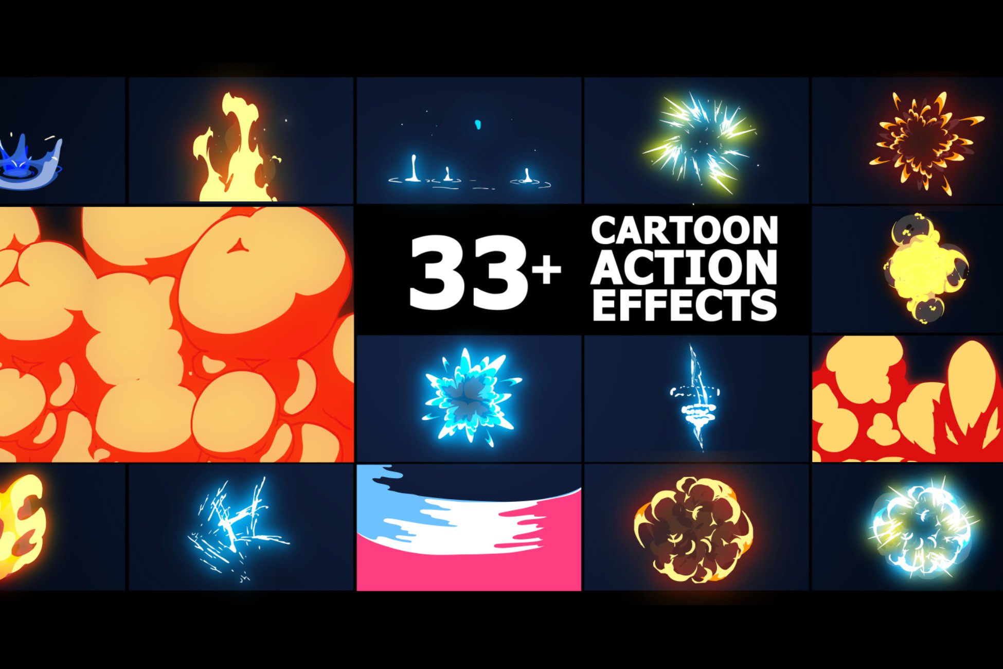 Cartoon Action Effects (04.10.23) | 2D Textures & Materials | Unity ...