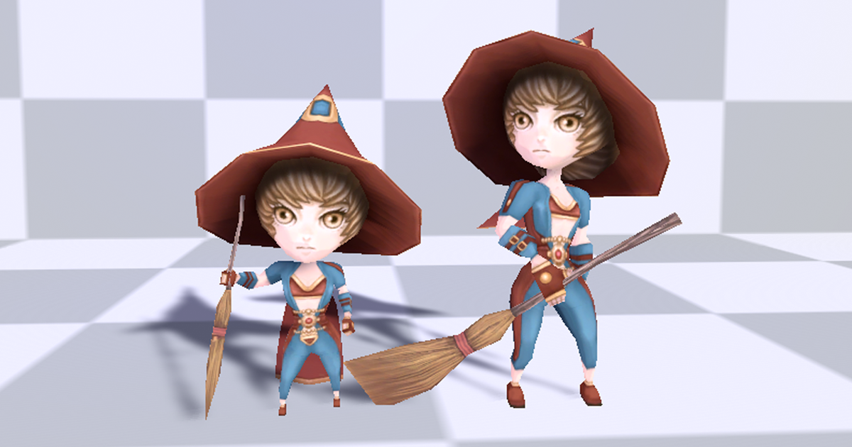 Micro lowpoly Witch | 3D Humanoids | Unity Asset Store