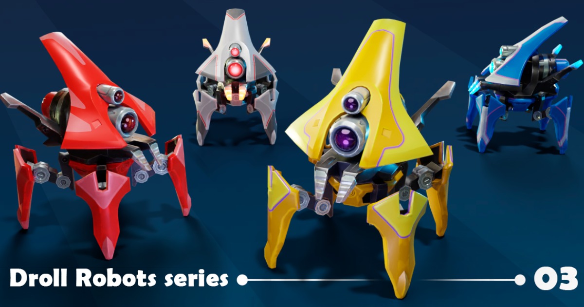 Droll Robot 03 | 3D Robots | Unity Asset Store