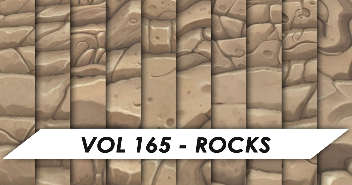 Stylized Textures - Vol 165 - Rocks | 2D Textures & Materials | Unity ...