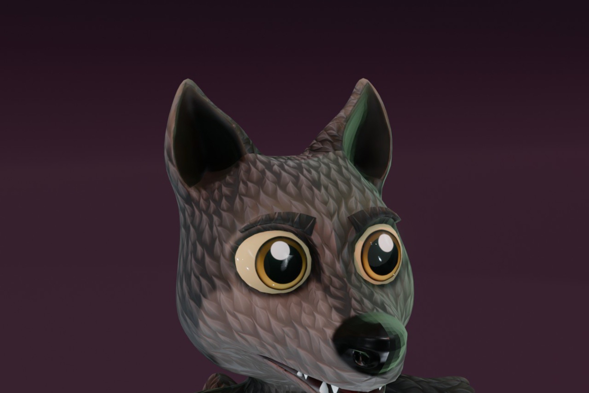 Cartoon Black Wolf Animated 3D Model | 角色 | Unity Asset Store
