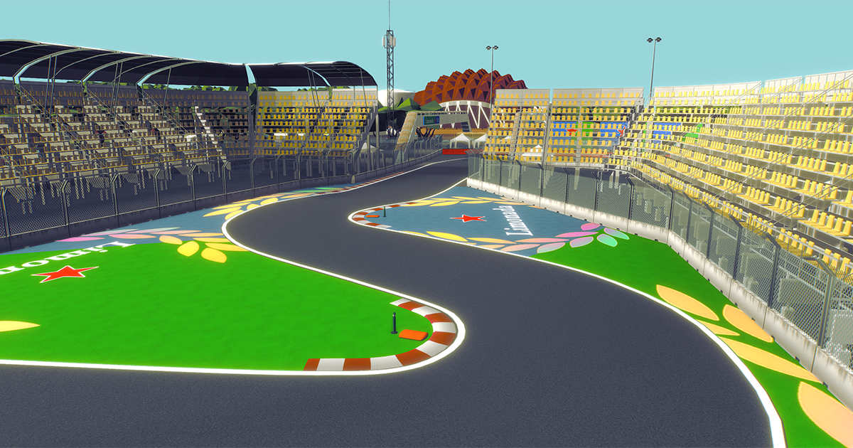 Cartoon Race Track Mexico | 3D Roadways | Unity Asset Store