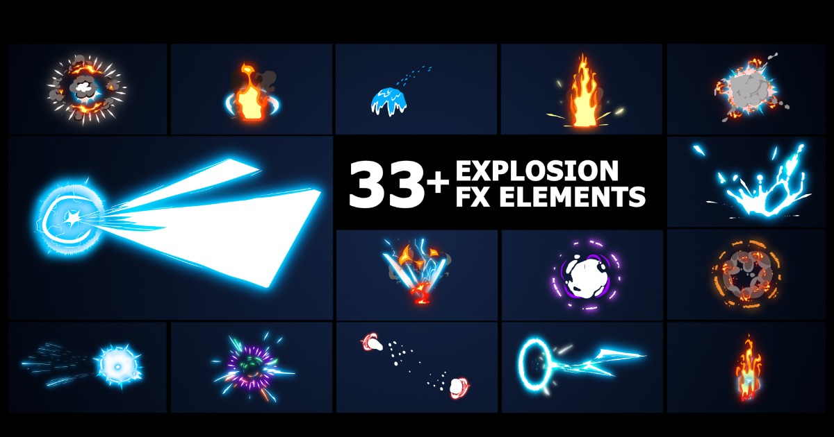 Action Elements Pack 09.03 | 2D Textures & Materials | Unity Asset Store