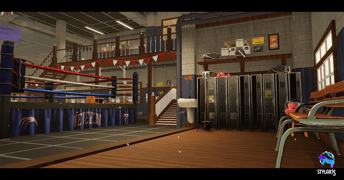 Stylized Boxing Club | 3D 环境 | Unity Asset Store