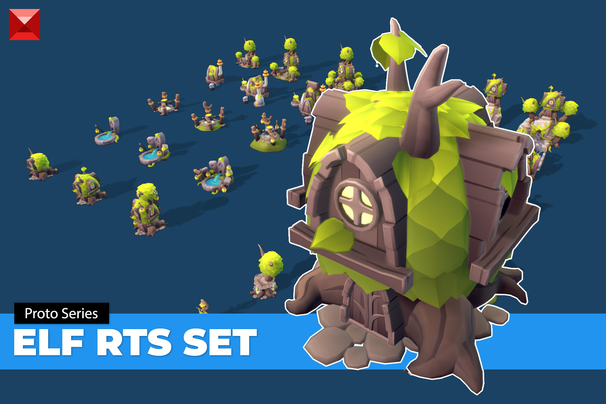 Elf RTS Building Set - Proto Series | 3D Environments | Unity Asset Store