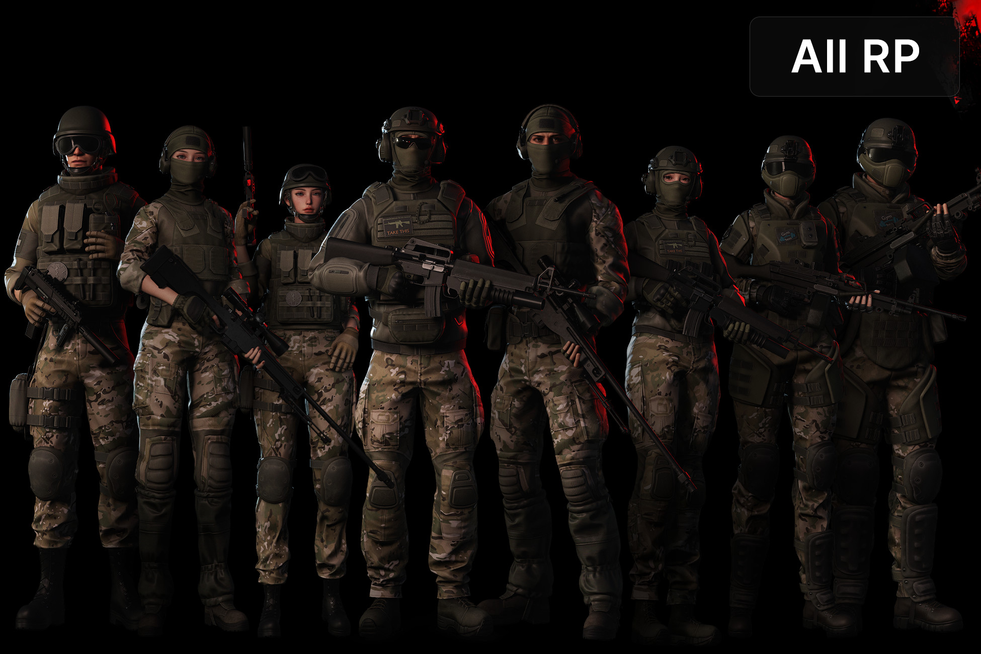 Rapid Fire Military Collection - Modular Army Characters | Characters ...
