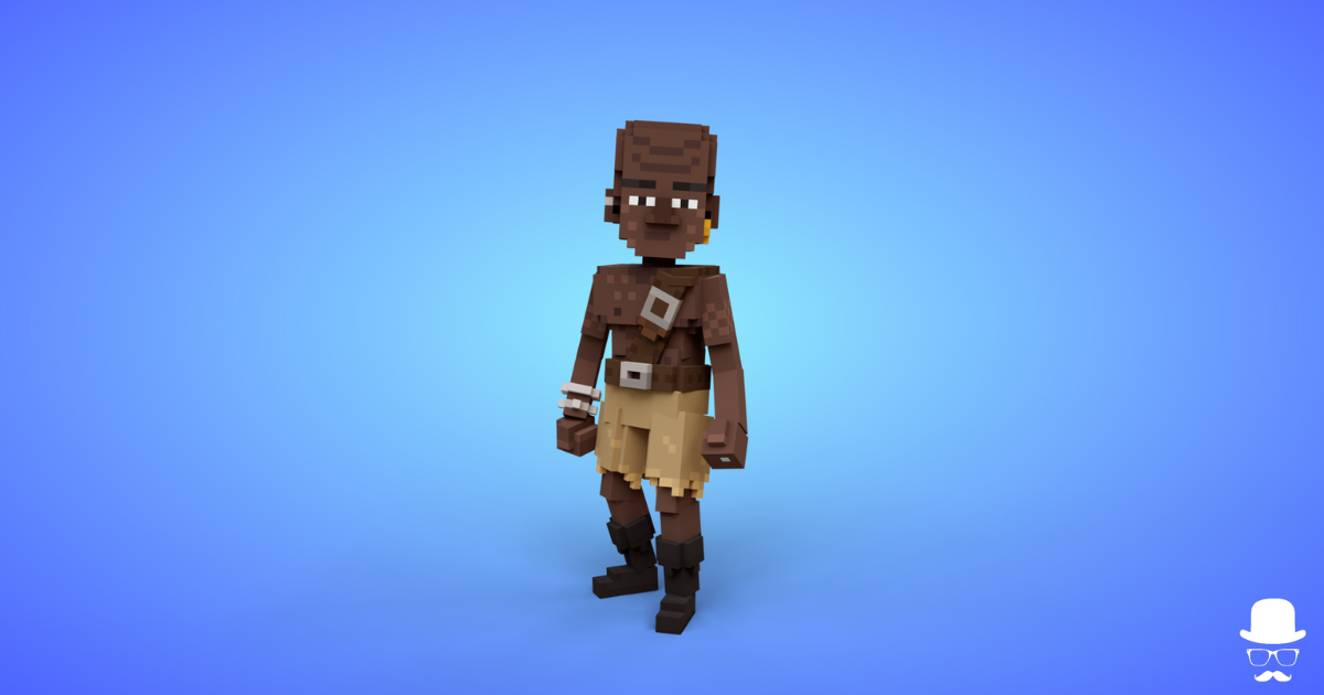 Pirate 5 Voxel Character - 3D Lowpoly Fantasy Model | Characters ...