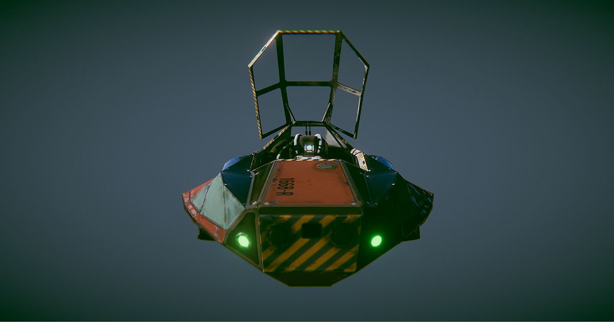SpaceCraft (HDRP + BIP) | 3D 宇宙船 | Unity Asset Store