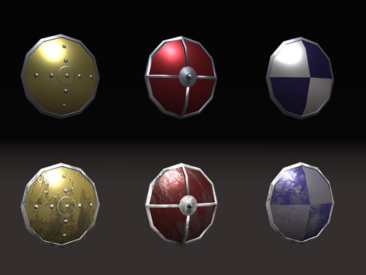 Fantasy Round Shields New-worn prop | 3D 무기 | Unity Asset Store