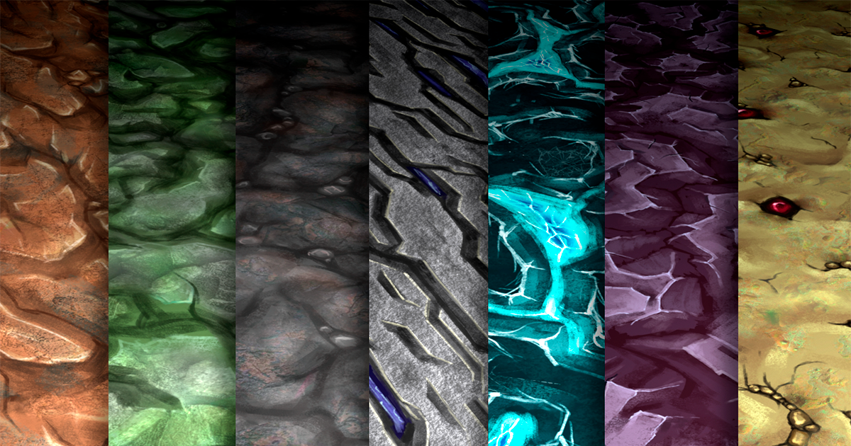 Texture Set Vol.26 Hand Painted Rock and Cliff | 2D Stone | Unity Asset ...