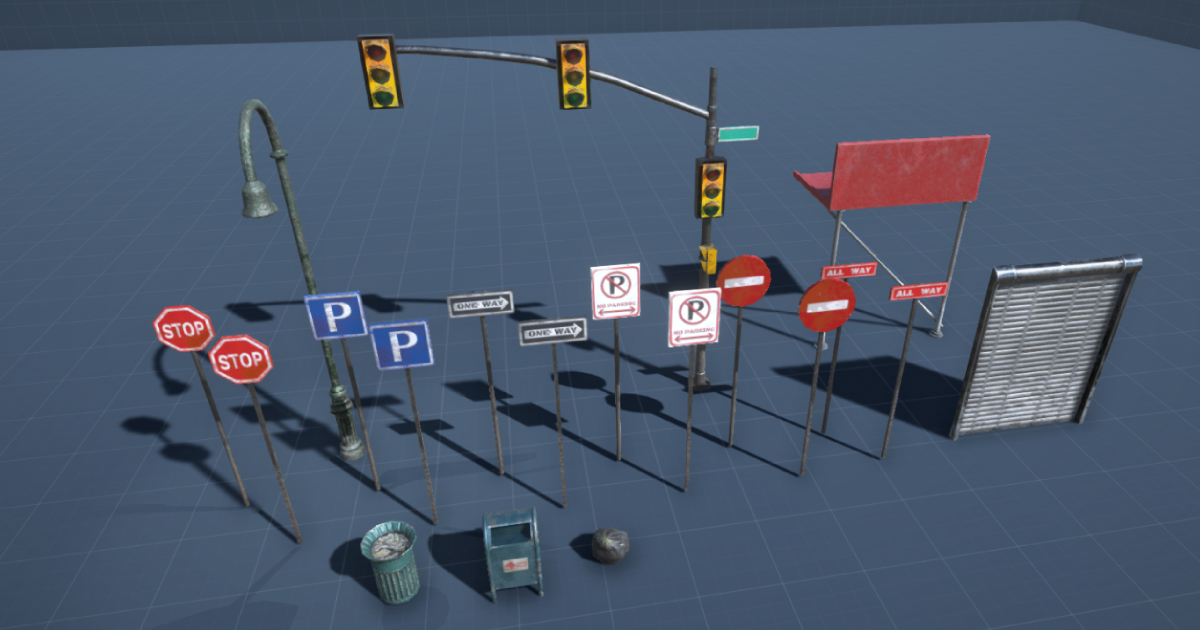 US Street Assets | 3D Exterior | Unity Asset Store