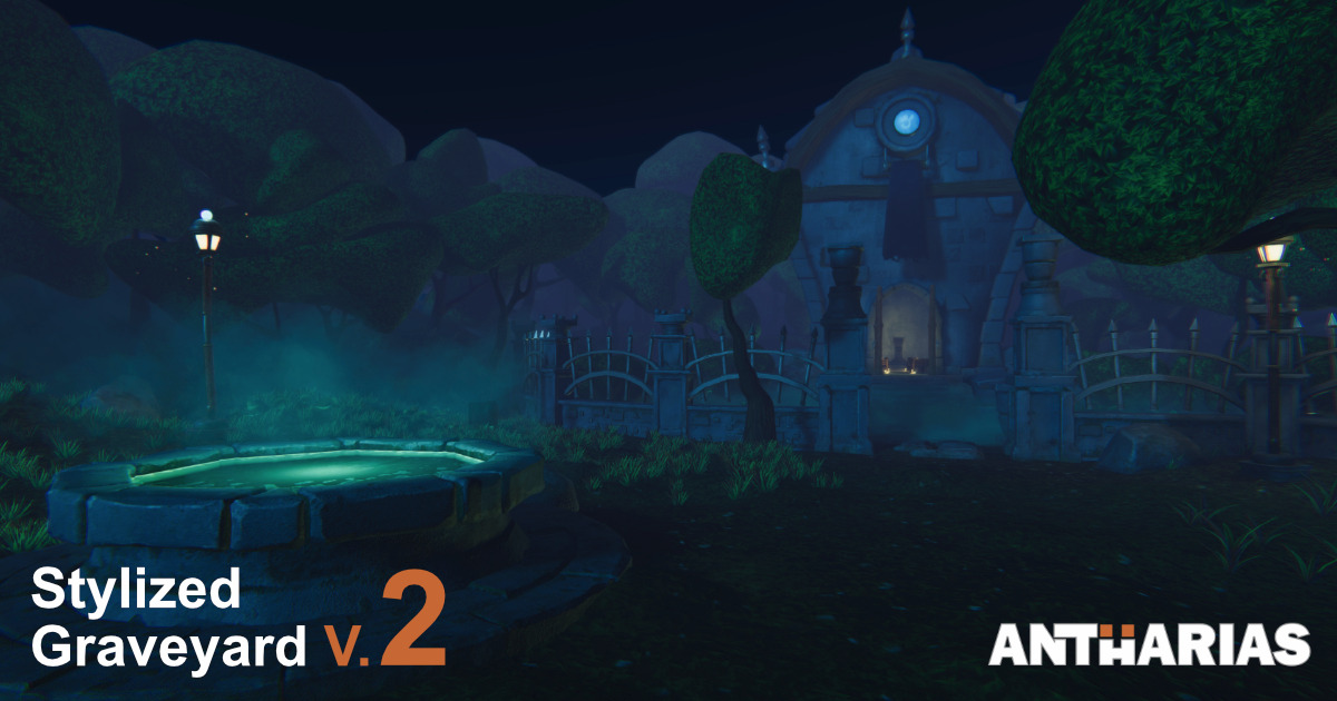 Stylized Graveyard and Props | 3D Environments | Unity Asset Store