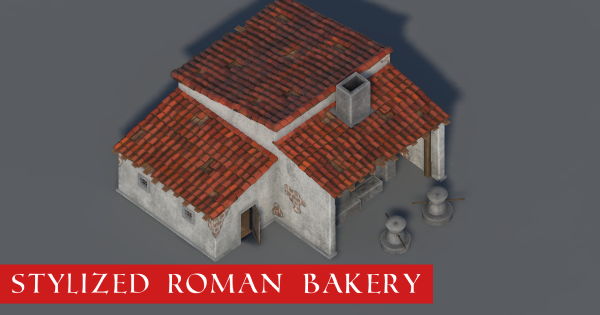 Stylized Roman Bakery | 3D Historic | Unity Asset Store