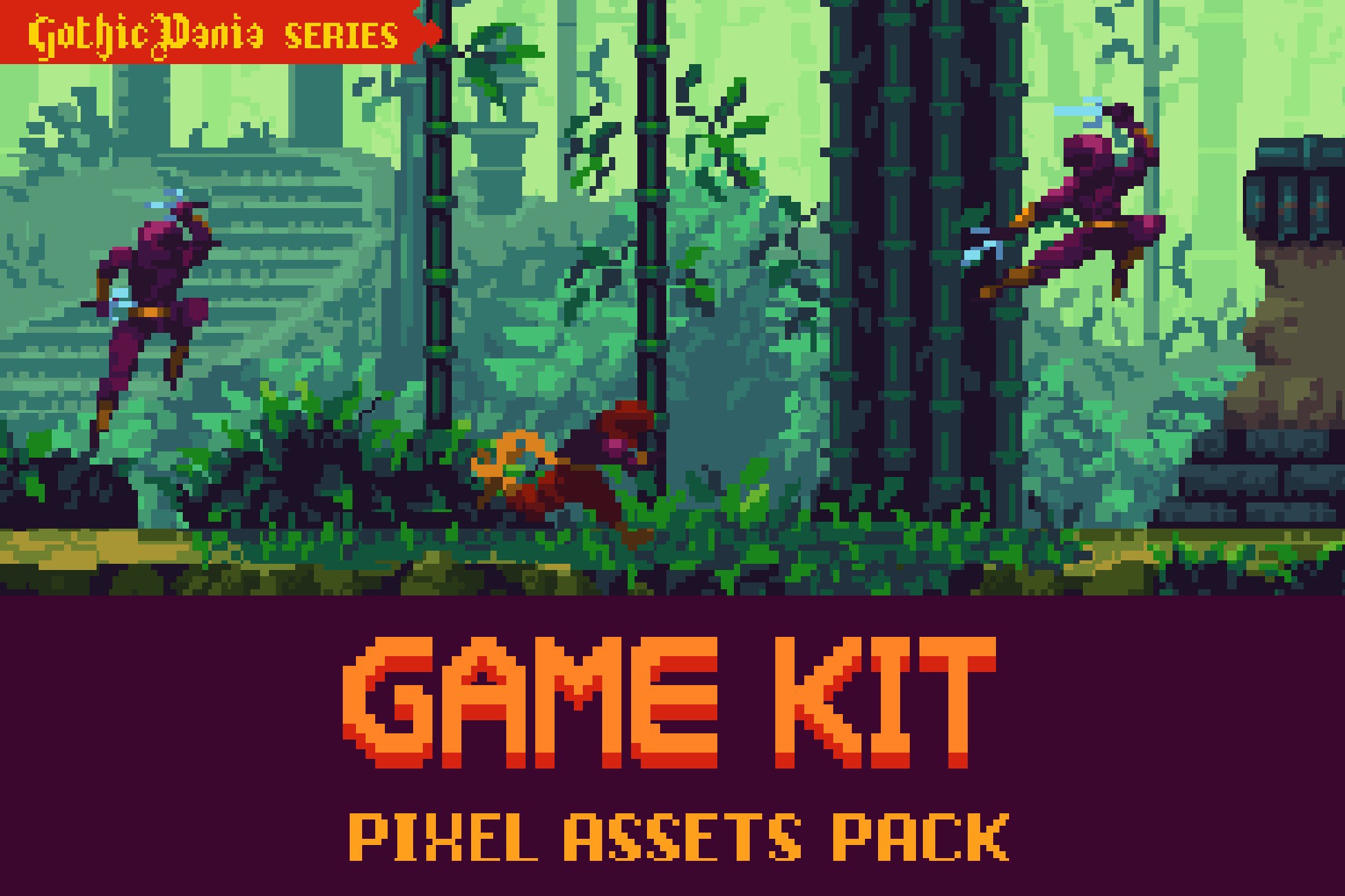 Ninja Scroller Pixel Art Pack | 2D Environments | Unity Asset Store