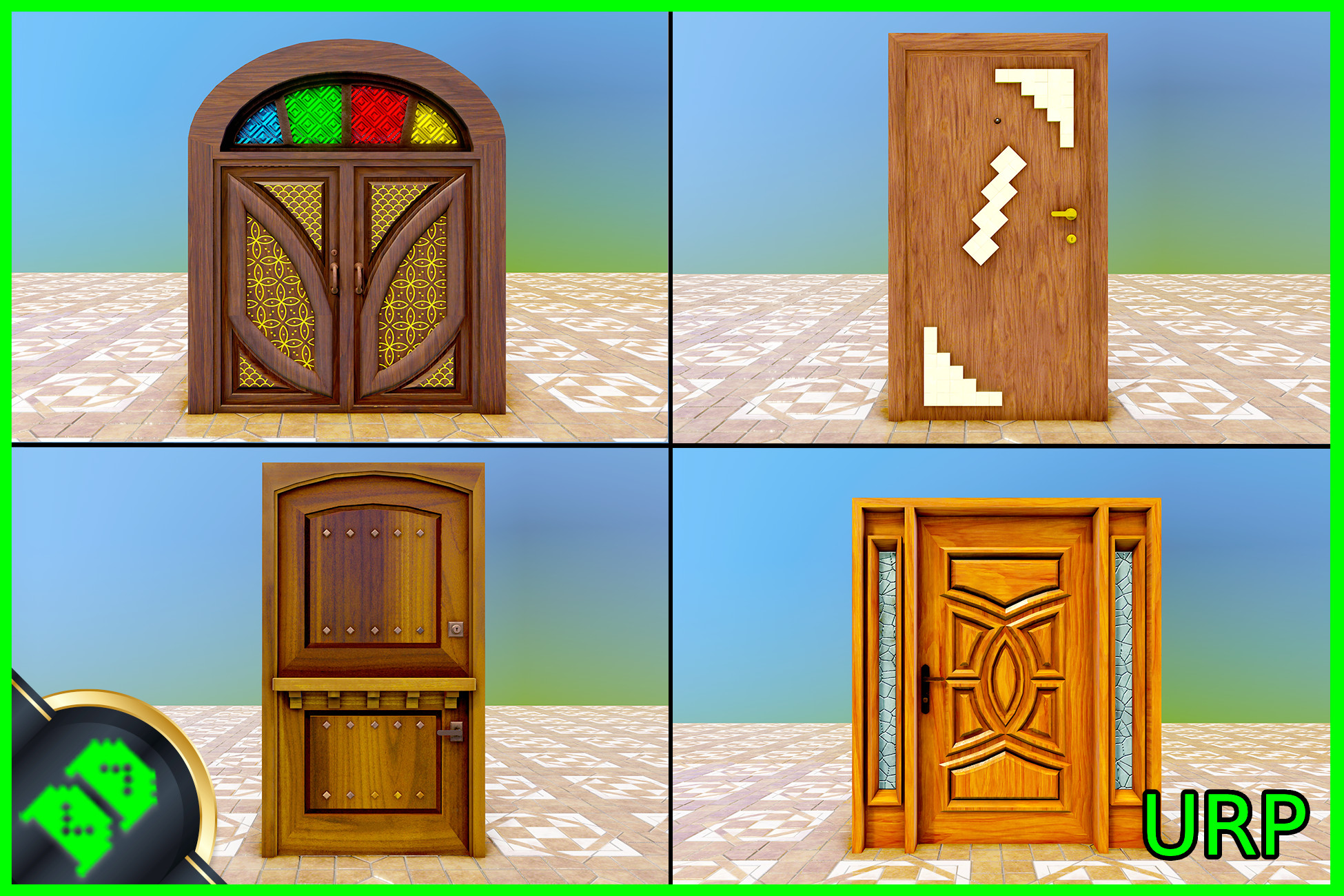 Door Pack 1 - URP | 3D 小道具 | Unity Asset Store