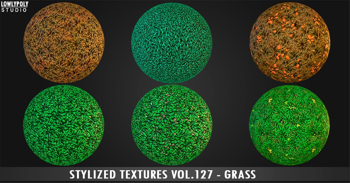 Grass Vol.127 - Stylized Textures | 2D Nature | Unity Asset Store