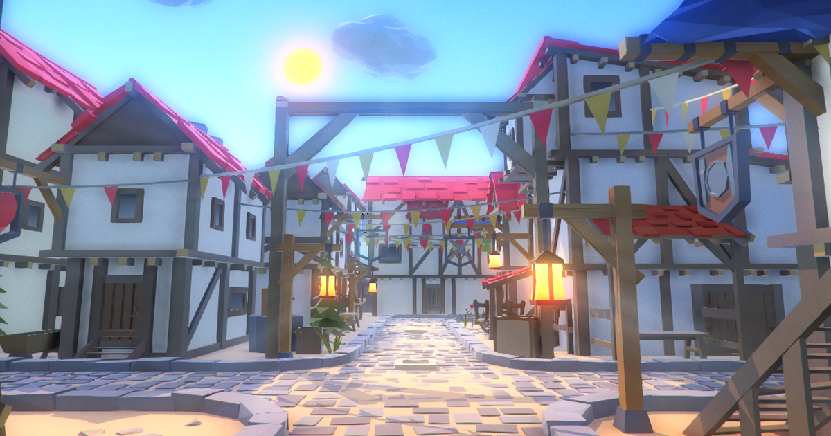 STYLIZED - Fantasy Town | 3D Fantasy | Unity Asset Store
