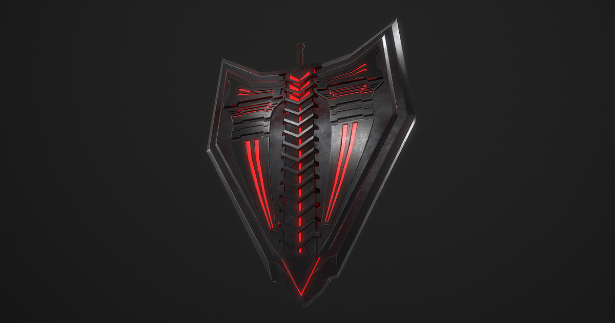 Dark Shield and Sword | 3D Weapons | Unity Asset Store