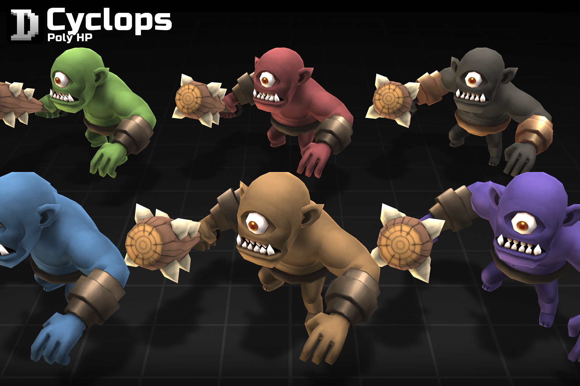 Poly HP - Cyclops | 3D 生物 | Unity Asset Store