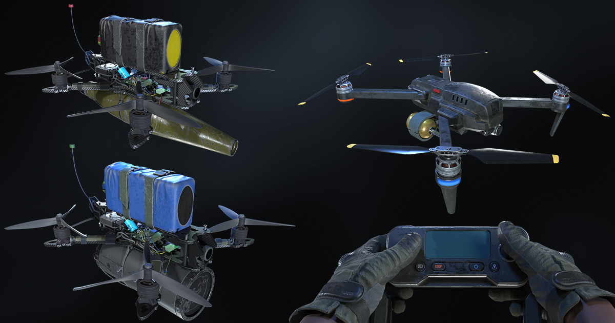 Drones Military | 3D Characters | Unity Asset Store