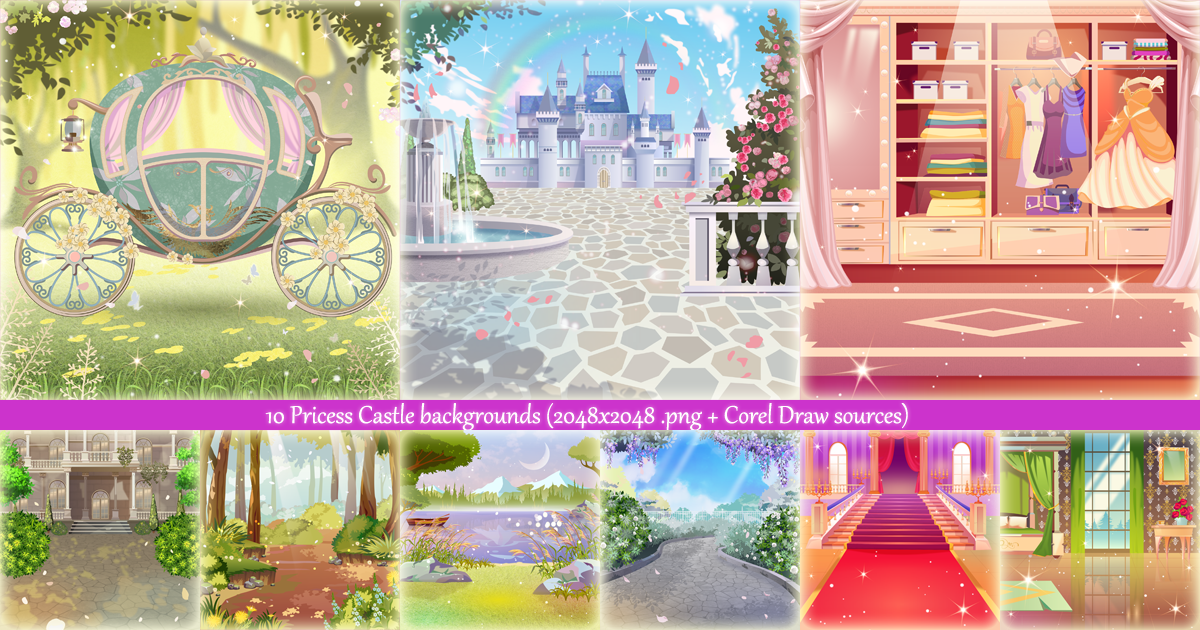 Princess Castle Backgrounds | 2D Environments | Unity Asset Store