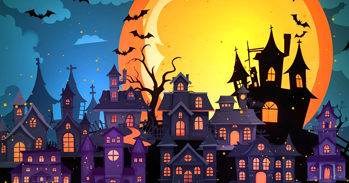 2D Spooky Pack | Halloween Pumpkins | Haunted Houses | Ghosts and Spirits | 2D Environments ...