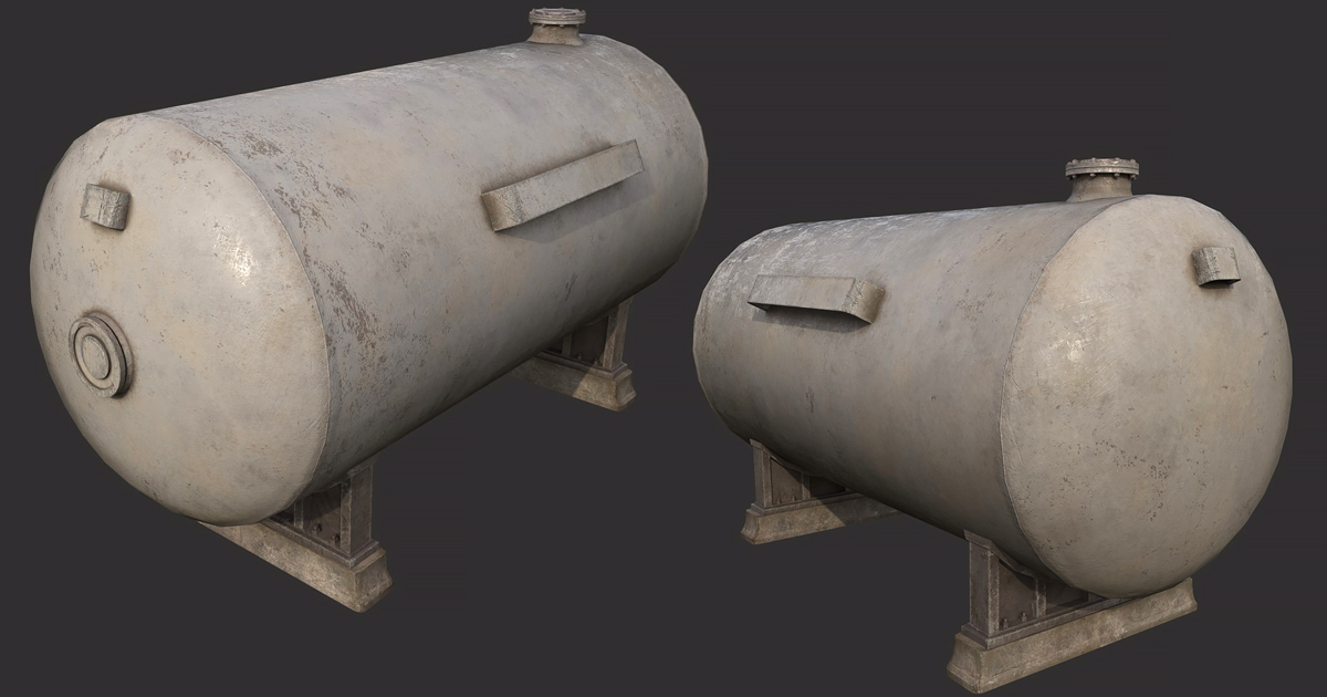 Gas Tank PBR | 3D Exterior | Unity Asset Store