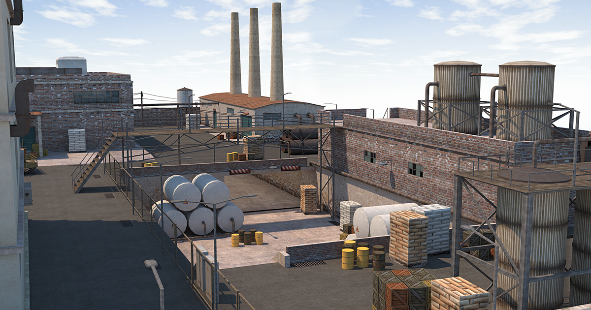 Factory Complex - Scene | 3D Industrial | Unity Asset Store