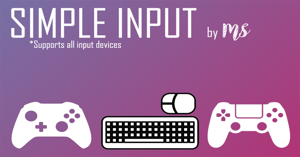Simple Input Input Management Unity Asset Store 1614