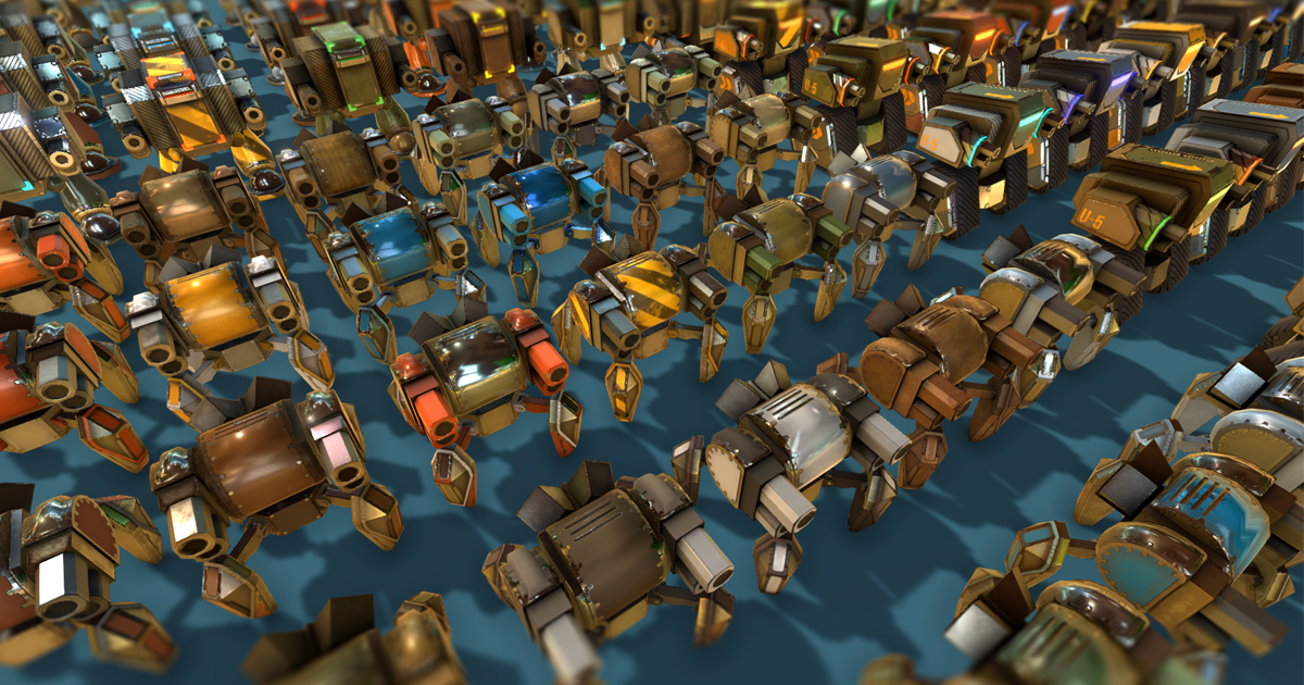 Mini PBR Mechs | 3D Robots | Unity Asset Store