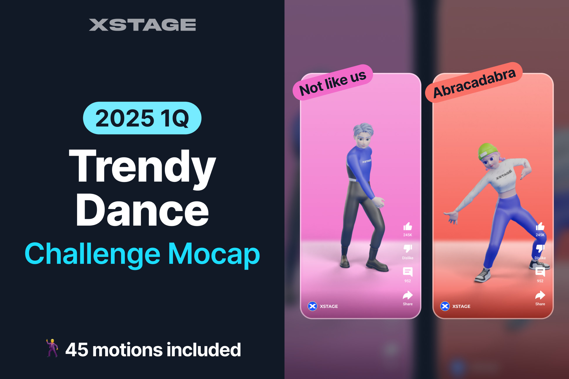 Trendy Dance Challenge Mocap Pack [2025 1Q] | 3D Animations | Unity ...