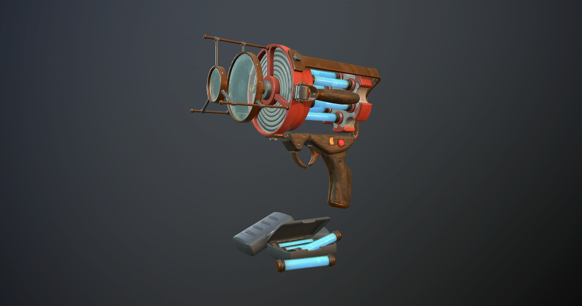 Retro laser pistol | 3D 총기 | Unity Asset Store