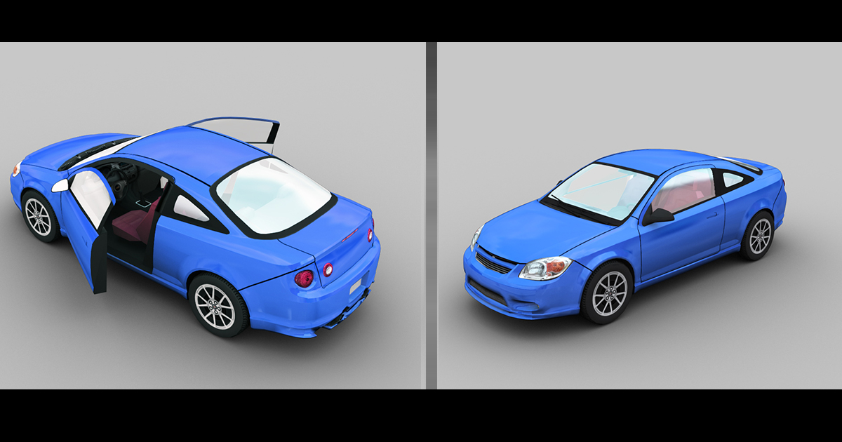 Car with Interior 11 | 3D Land | Unity Asset Store