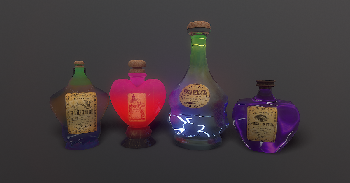 Magical Potions Pack | 3D Interior | Unity Asset Store
