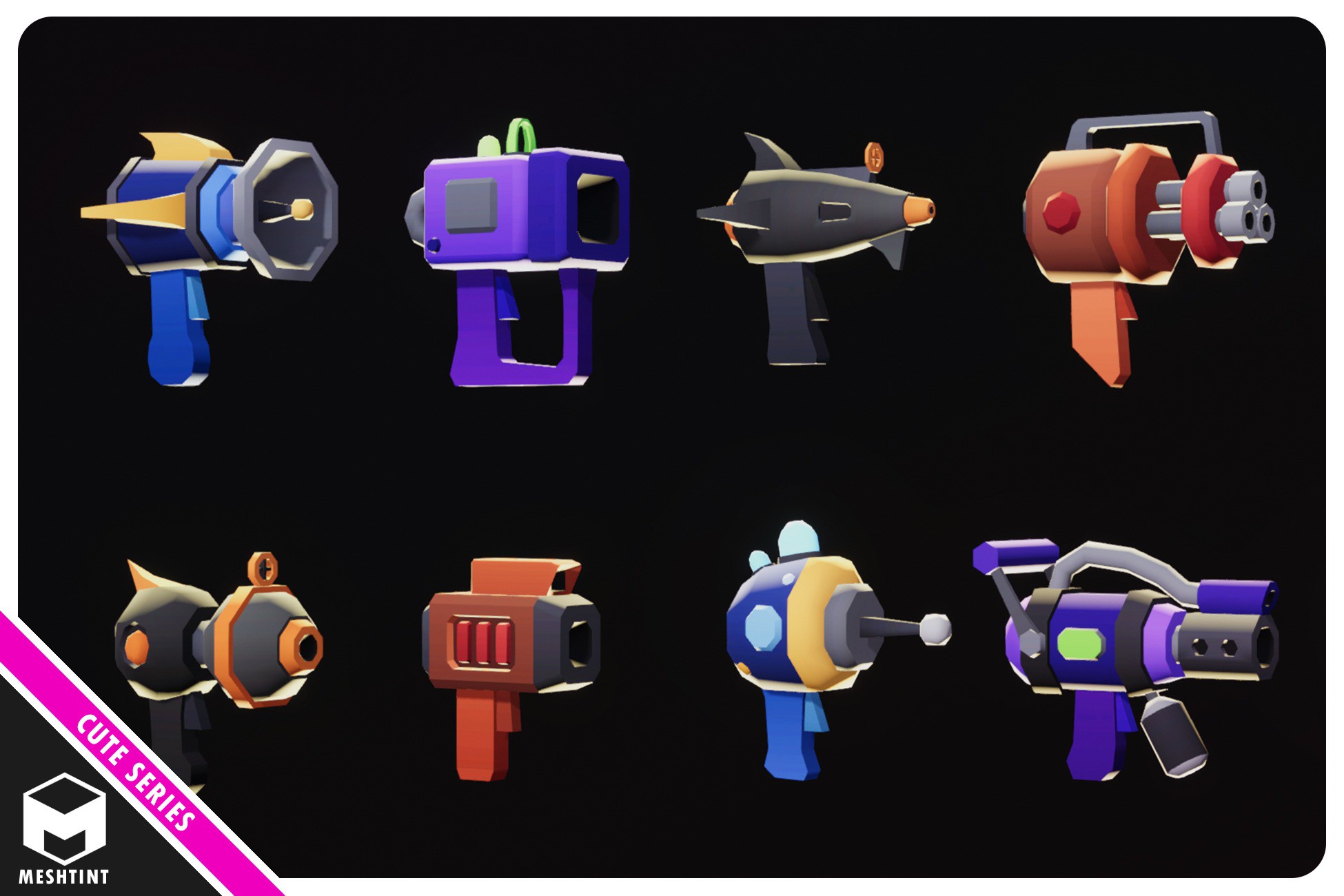 Guns Pack Cute Series | 3D Guns | Unity Asset Store