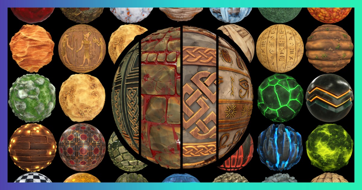 70+ Stylized Textures Bundle 2 - RPG Environment | 2D Textures ...