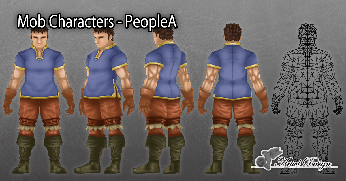 MobCharacters-PeopleA | Characters | Unity Asset Store