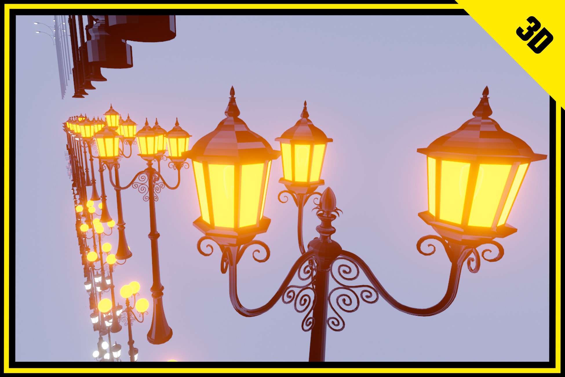 77 Classic Light Pole (Mega Pack) | 3D Environments | Unity Asset Store