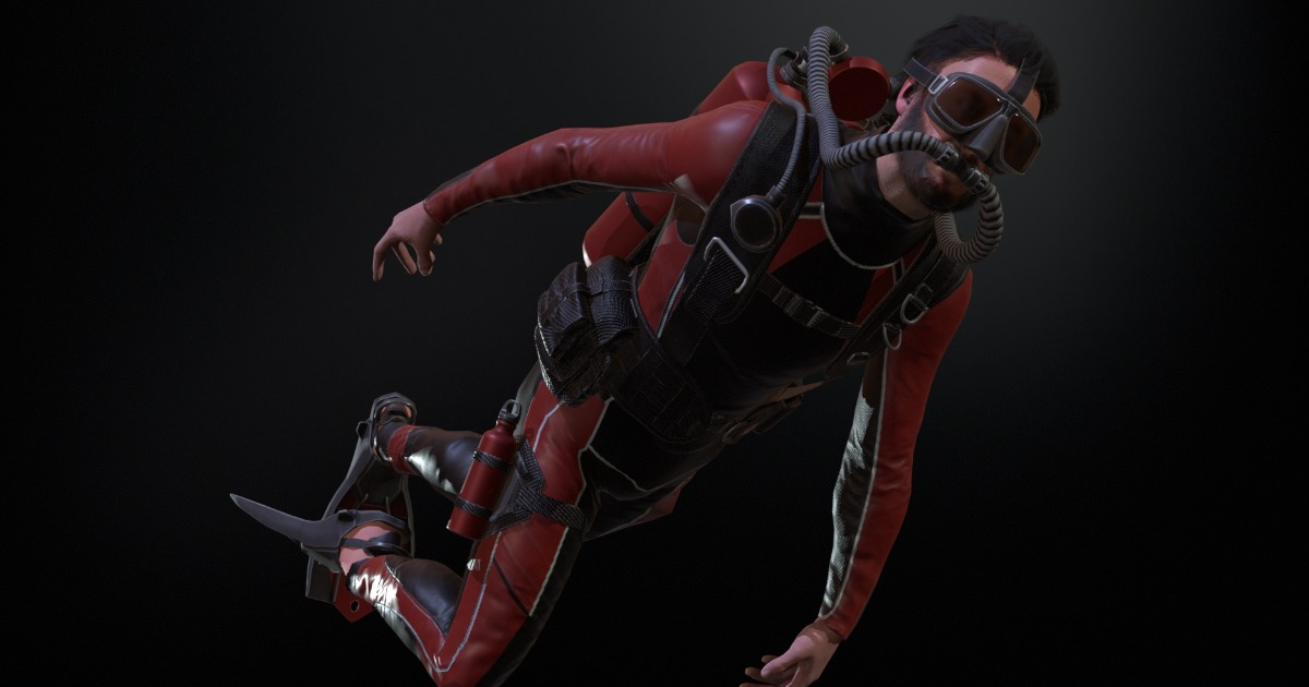 Diver GR | 3D 人形角色 | Unity Asset Store