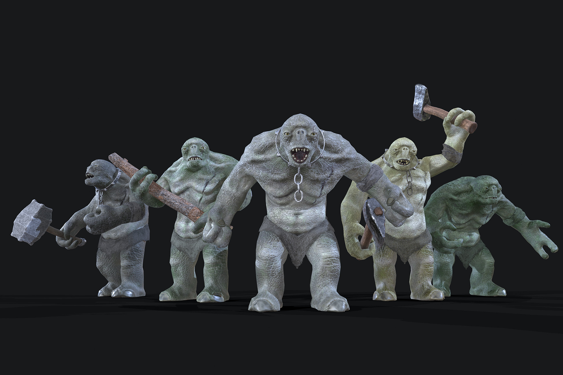 Armed cave troll | Characters | Unity Asset Store