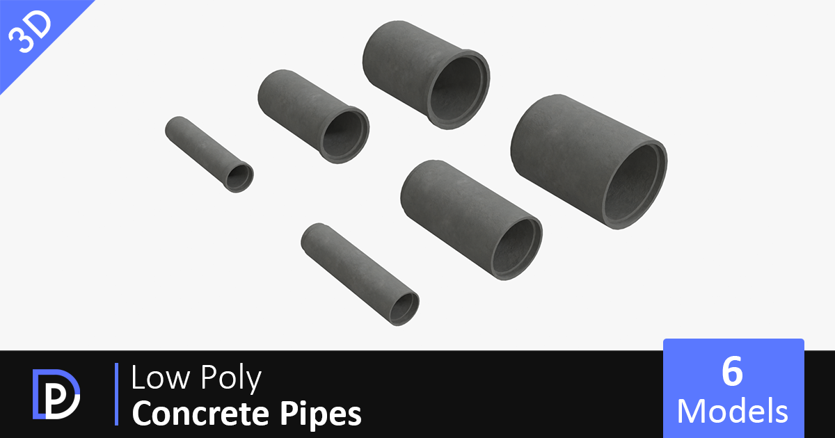 Concrete Pipes | 3D Industrial | Unity Asset Store
