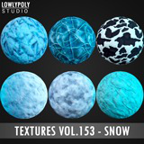 Stylized Snow Vol.153 - Hand Painted Textures