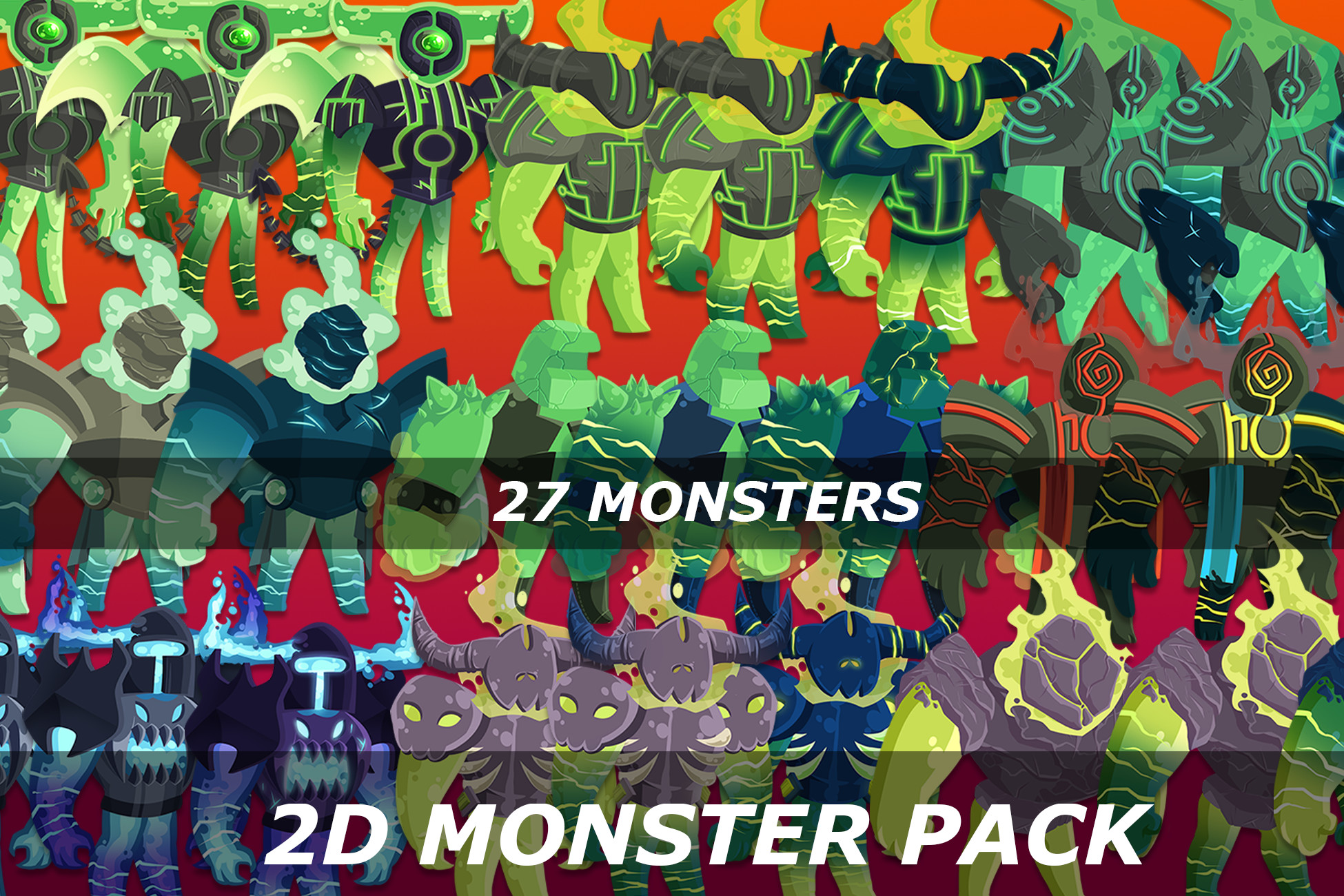 2D Cool Monster Pack | 2D Characters | Unity Asset Store