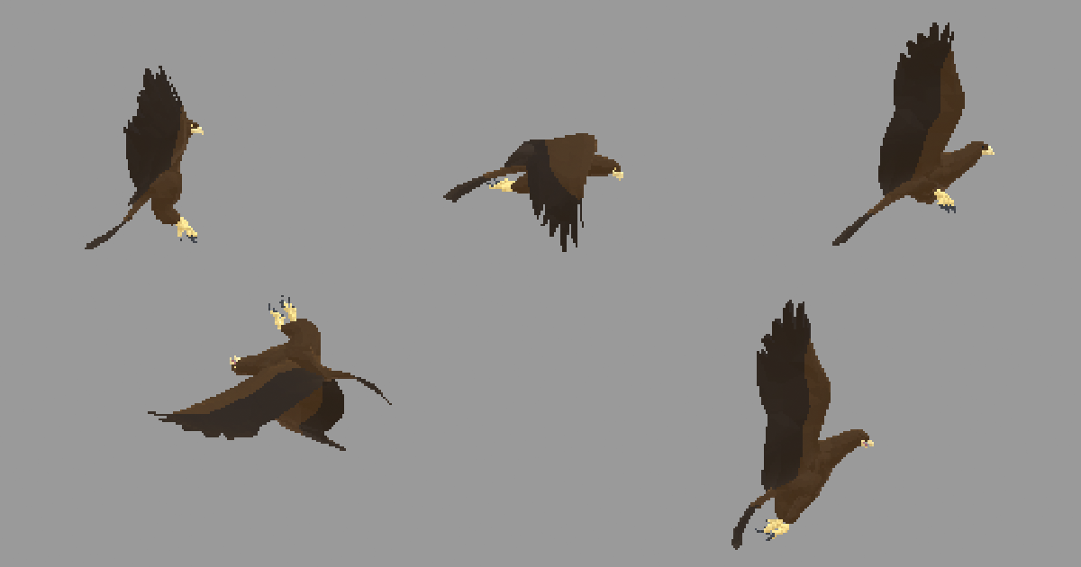 Pixel Art: Animated Eagle | 2D Characters | Unity Asset Store
